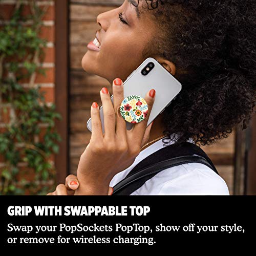 PopSockets Phone Grip with Expanding Kickstand, Floral PopGrip - Wallflower Paper