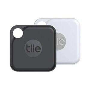 tile pro (2020) 2-pack - high performance bluetooth tracker, keys finder and item locator for keys, bags, and more; 400 ft range, water resistance and 1 year replaceable battery