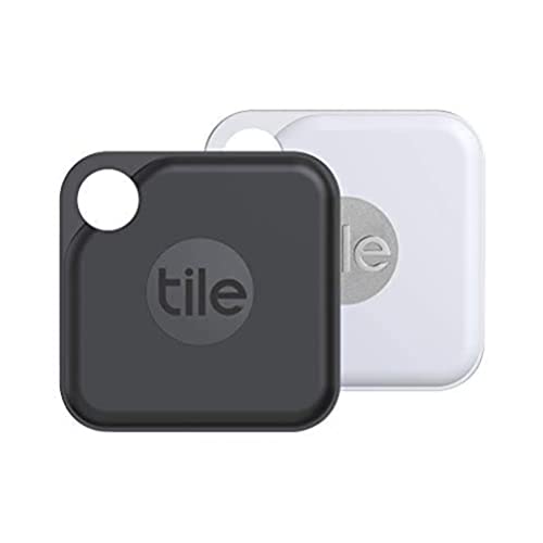 Tile Pro (2020) 2-pack - High Performance Bluetooth Tracker, Keys Finder and Item Locator for Keys, Bags, and More; 400 ft Range, Water Resistance and 1 Year Replaceable Battery