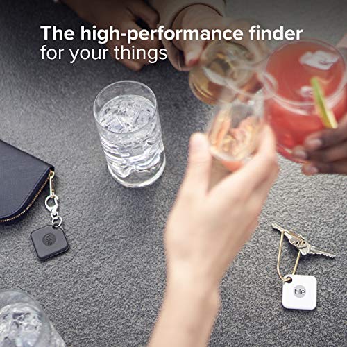 Tile Pro (2020) 2-pack - High Performance Bluetooth Tracker, Keys Finder and Item Locator for Keys, Bags, and More; 400 ft Range, Water Resistance and 1 Year Replaceable Battery