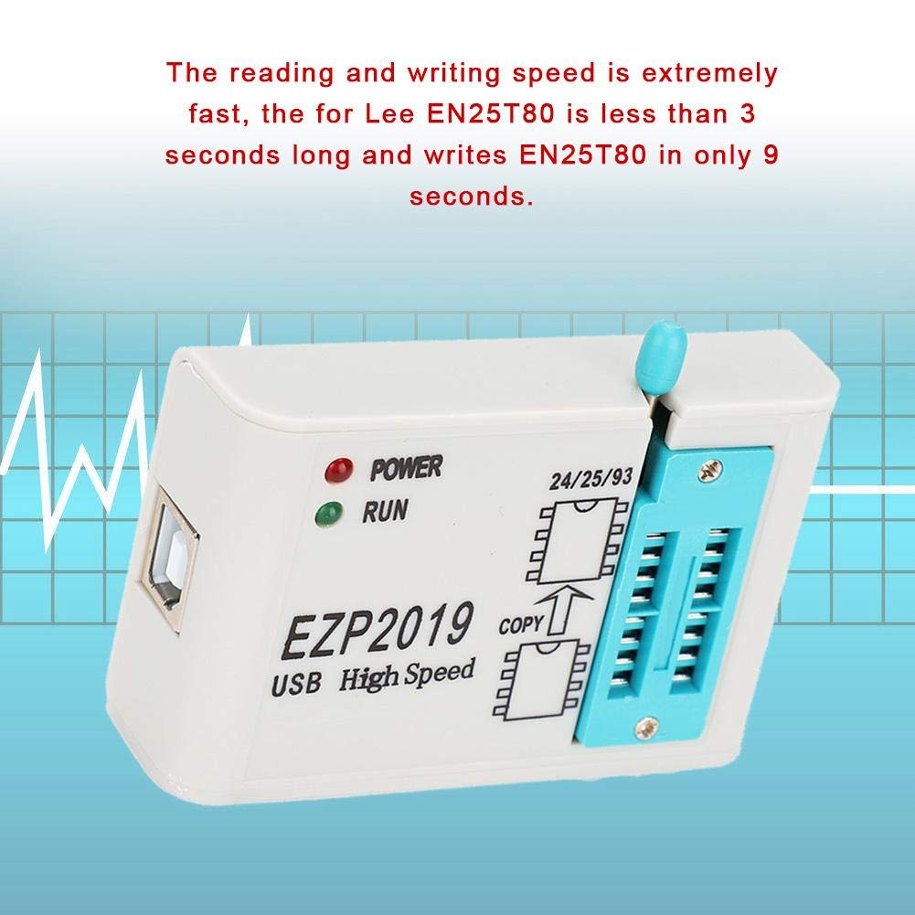 EZP2019 High Speed USB SPI Programmer with 4 Tested Base Support for Block 24 EEPROM, for 25 Flash 93 EEPROM, etc.