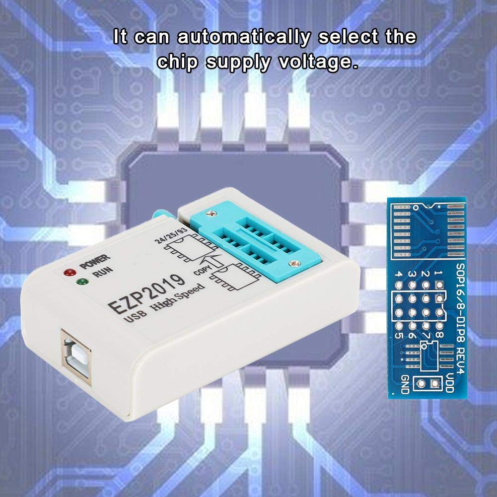 EZP2019 High Speed USB SPI Programmer with 4 Tested Base Support for Block 24 EEPROM, for 25 Flash 93 EEPROM, etc.