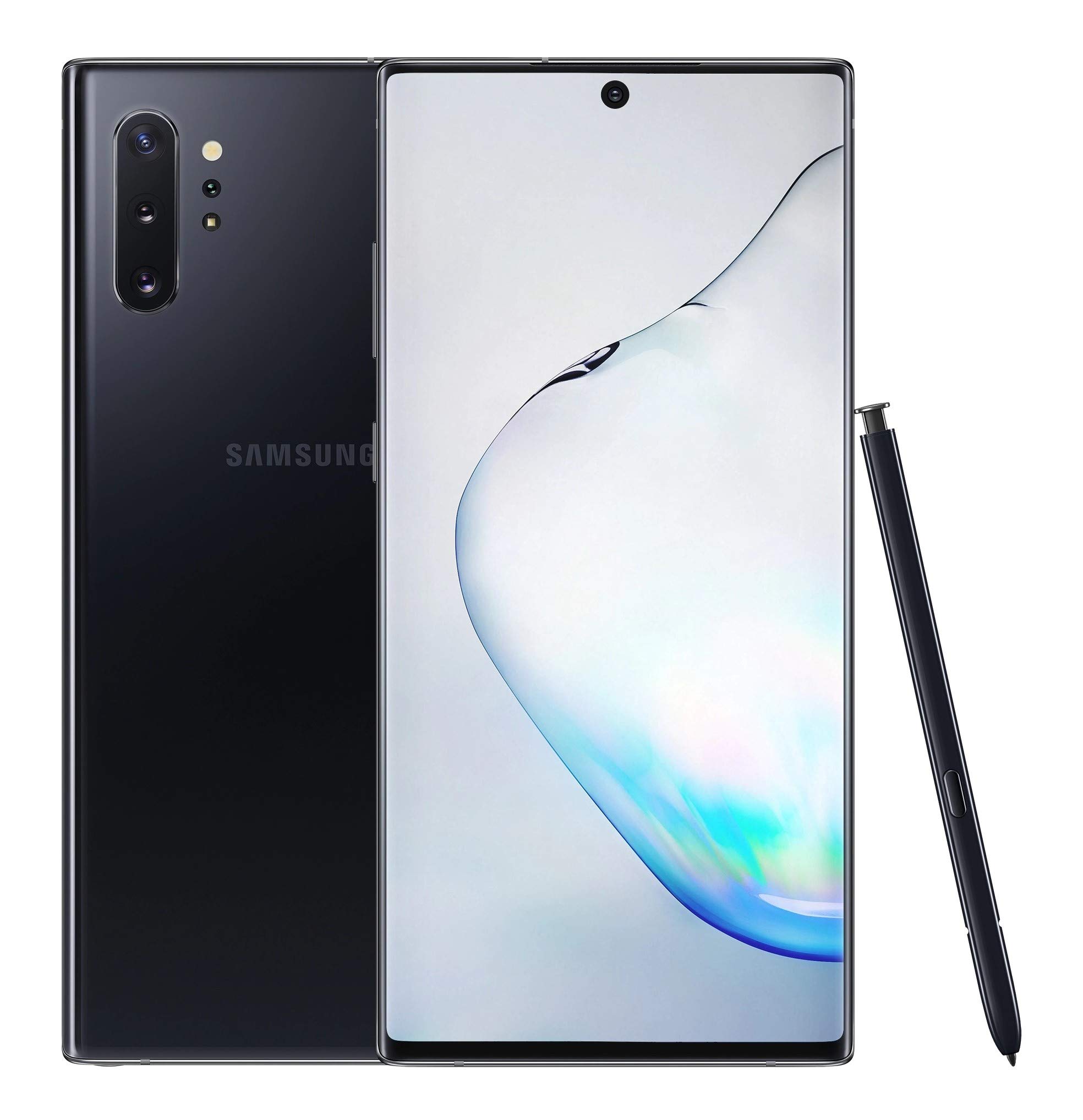 Samsung Galaxy Note 10+ Plus SM-N975F/DS, Dual SIM 4G LTE, International Version (No US Warranty), 256GB, Aura Black - GSM Unlocked