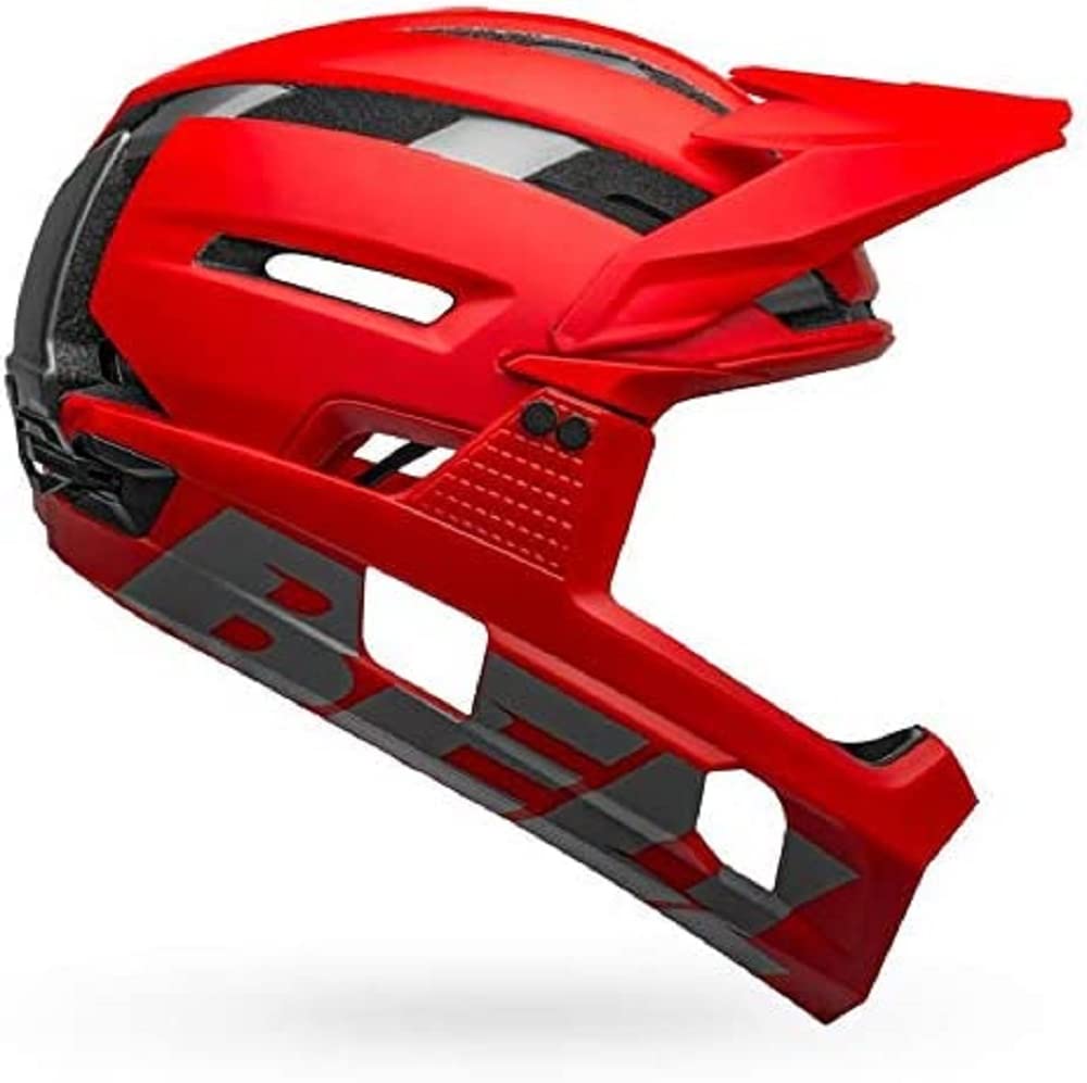 BELL Super Air R MIPS Adult Mountain Bike Helmet - Matte/Gloss Red/Gray (2023), Medium (55-59 cm)