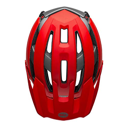 BELL Super Air R MIPS Adult Mountain Bike Helmet - Matte/Gloss Red/Gray (2023), Medium (55-59 cm)