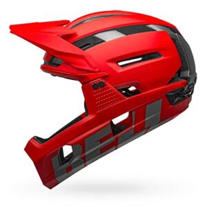 BELL Super Air R MIPS Adult Mountain Bike Helmet - Matte/Gloss Red/Gray (2023), Medium (55-59 cm)