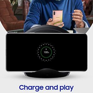 Samsung Qi Certified Fast Charge Wireless Charger Stand (2019 Edition) with Cooling Fan for Select Galaxy and Apple Iphone Devices - US Version