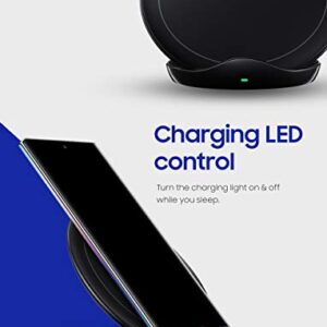 Samsung Qi Certified Fast Charge Wireless Charger Stand (2019 Edition) with Cooling Fan for Select Galaxy and Apple Iphone Devices - US Version