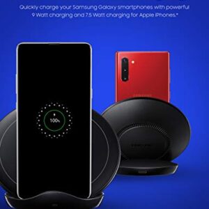 Samsung Qi Certified Fast Charge Wireless Charger Stand (2019 Edition) with Cooling Fan for Select Galaxy and Apple Iphone Devices - US Version