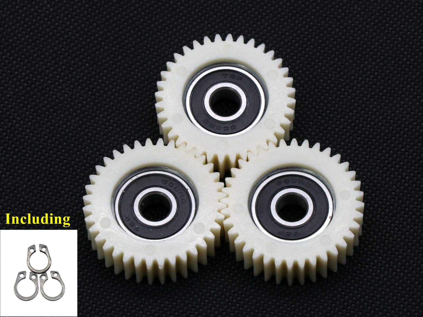 Chuancheng 3Pcs Nylon 36Teeth 36T E-Bike Wheel Hub Motor Planetary Gears W/Bearing for Bafang 8-Fun Motor