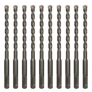 valyriantool 10-pack 3/16 inch x 6 inch sds plus rotary hammer drill bits set, carbide tipped for brick, masonry, stone and concrete (3/16" x 4" x 6")