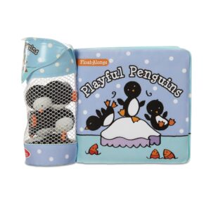 Melissa & Doug Childrenââ‚¬s Book - Float-Alongs: Playful Penguins (Bath Book + 3 Floating Penguin Toys), Small, Multi