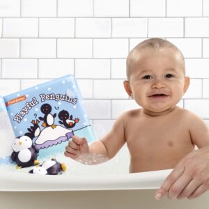 Melissa & Doug Childrenââ‚¬s Book - Float-Alongs: Playful Penguins (Bath Book + 3 Floating Penguin Toys), Small, Multi