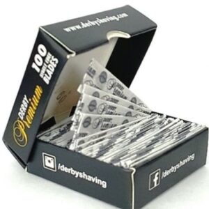 Razor Blades Club Derby-Shark-Treet 300 Quality Single Edge Razor Blades Sampler (3 different brands)