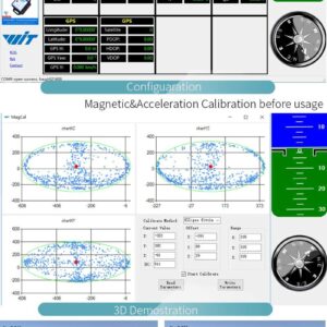 [Industrial-Grade Accelerometer+Inclinometer] HWT905-RS485 MPU9250 9-axis Gyroscope+Angle(XY 0.05° Accuracy)+Digital Compass with Kalman Filtering, Temp&Magnetometer Compensation, IP68 Waterproof