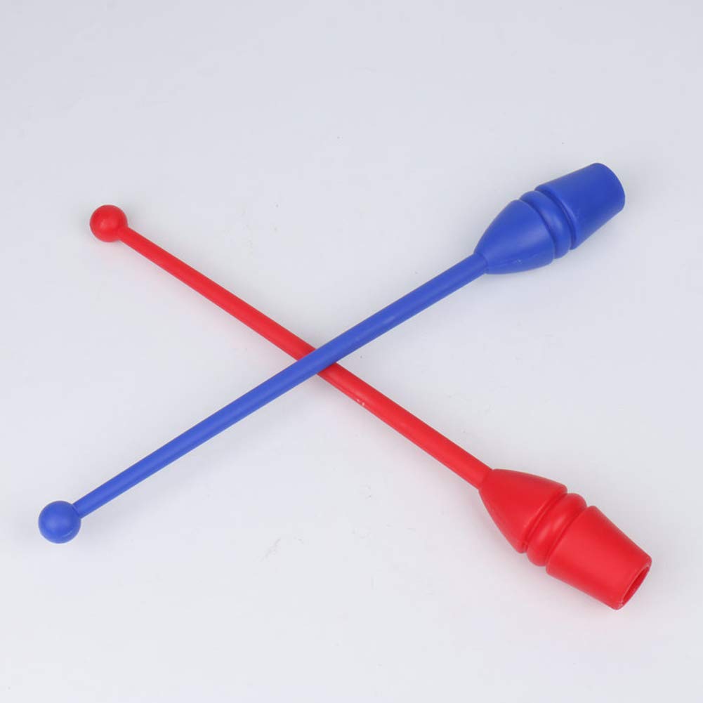 CGMJ 2 Pcs Rhythmic Gymnastics Stick Clubs Gymnastics Training Equipment Tool 13.38" Length