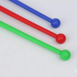 CGMJ 2 Pcs Rhythmic Gymnastics Stick Clubs Gymnastics Training Equipment Tool 13.38" Length