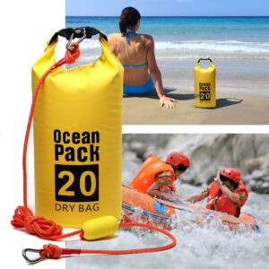 CALPALMY 2-in-1 Sand Anchor for Small Boats, Power Watercrafts, Canoes and Kayaks | Waterproof Dry Bag for Hiking, Camping, Water Sports, Kayaking, Boating, Surfing and Tubing