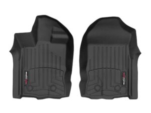 weathertech custom fit floorliners for ford ranger - 1st row (4415181v), black