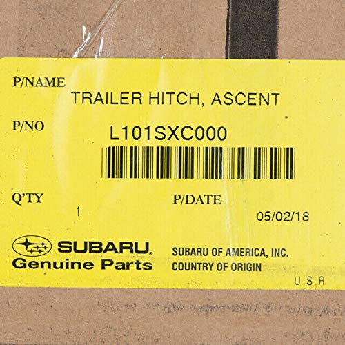 Subaru Trailer Hitch Towing Kit for Ascent 101SXC005 - Genuine OEM