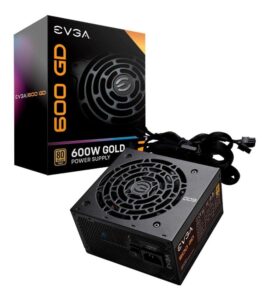 evga 100-gd-0600-v1, 600 gd, 80+ gold 600w, 5 year warranty, power supply