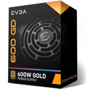 EVGA 100-GD-0600-V1, 600 GD, 80+ GOLD 600W, 5 Year Warranty, Power Supply