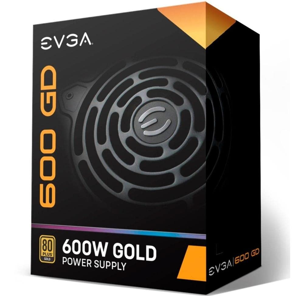 EVGA 100-GD-0600-V1, 600 GD, 80+ GOLD 600W, 5 Year Warranty, Power Supply