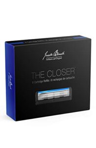 jack black the closer 5-blade cartridge razor refills, 8 count