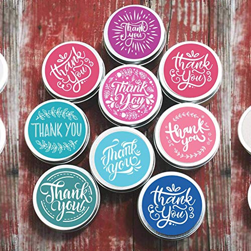 Thank You Stickers Roll of 1000 1.5 Inch 8 Designs Thank You Sticker Small Business Thank You Stickers Pink Thank You Stickers for Packaging Stickers Thank You Large Thank You Stickers