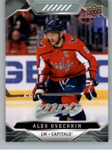 2019-20 upper deck mvp hockey #218 alexander ovechkin washington capitals official nhl trading card from ud