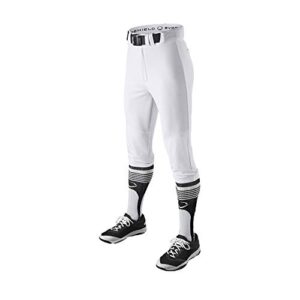 evoshield boys solid knicker pant, team white, large us