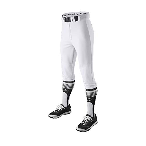 EvoShield boys Solid Knicker Pant, Team White, Large US