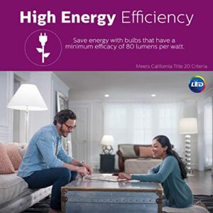 Philips LED Flicker-Free Dimmable BA11 Glass Light Bulb, 300 Lumen, Soft White Light (2700K), 3.3W=40W, 90 CRI, E12 Base, Title 20 Certified, 12-Pack