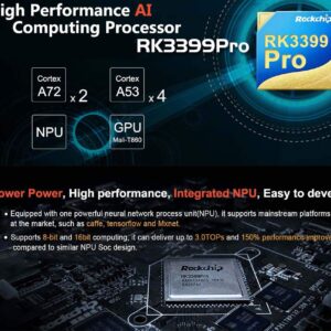 youyeetoo Toybrick Rockchip RK3399Pro TB-RK3399ProD Single Board Computer Support for AI and Machine Learning with Caffe and TensorFlow,NPU Up to 3.0 Tops