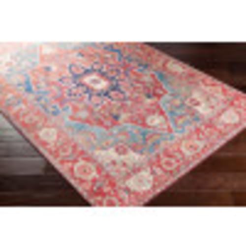 Livabliss Lyyti Area Rug 2'6" x 7'6", 2 ft 6 in x 7 ft 6 in, Bright Red/Blue