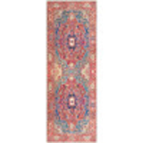 Livabliss Lyyti Area Rug 2'6" x 7'6", 2 ft 6 in x 7 ft 6 in, Bright Red/Blue