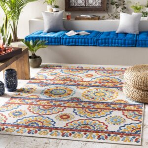 livabliss magnhild bohemian outdoor area rug,2' x 3', orange