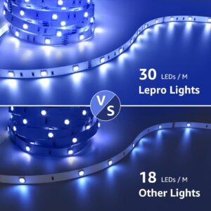 LE LED Strip Lights, Christmas Decorations, 32.8ft WiFi Smart RGB Strips, SMD 5050 LED Rope Light, App&Remote Controlled, Alexa Compatible, Tape Light for Bedroom, Home and Kitchen