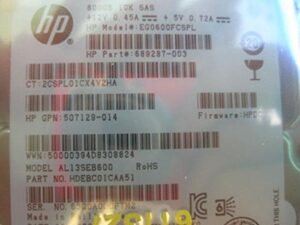 hp eg0600fcspl-r - hp 600gb 2.5" sas 10k 6gb/s hard drive