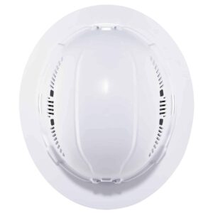 Ergodyne - 60156 Vented Hard Hat with Light, Full Brim Style, Ratchet Suspension, Class C, Skullerz 8973LED, White