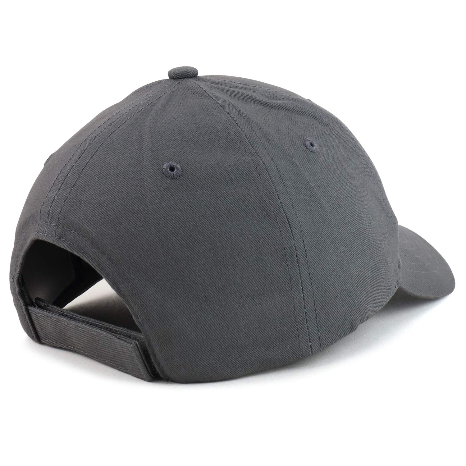 Captain Anchor Embroidered Deluxe 100% Cotton Cap - Charcoal