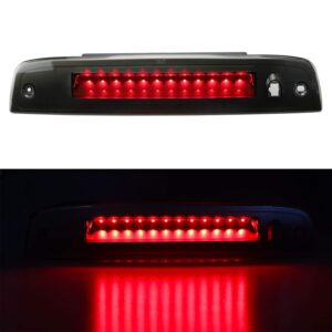 led 3rd brake light assembly high mount stop light fit for ford expedition/lincoln navigator (2003-2016) for 923259 7l1z13a613a (black housing smoke lens)