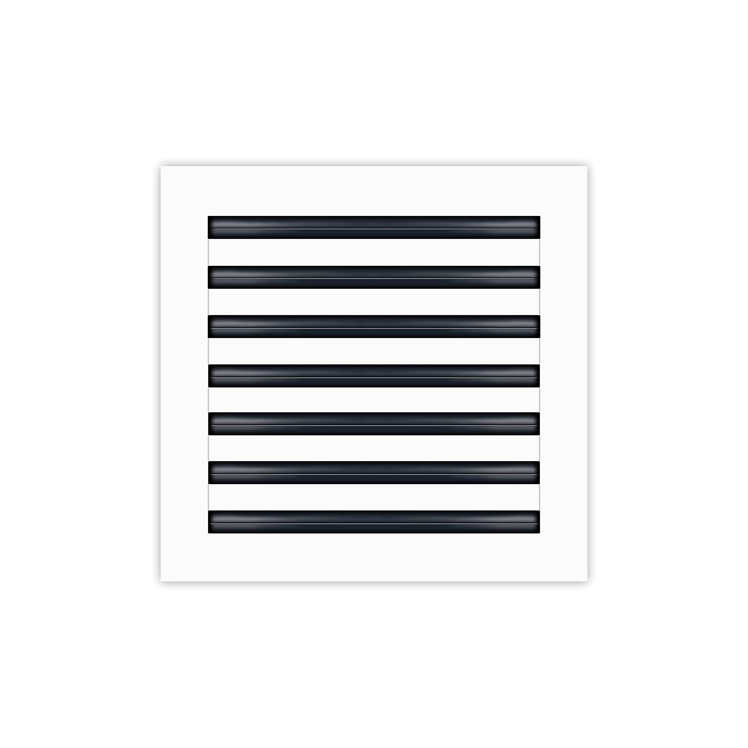 BUILDMART - 14x14 Modern AC Vent Cover - Decorative White Air Vent - Standard Linear Slot Diffuser - Register Grille for Ceiling, Walls & Floors - Texas Buildmart