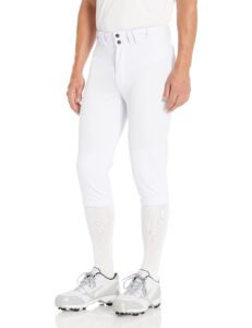 evoshield mens solid open bottom pant, team white, medium us