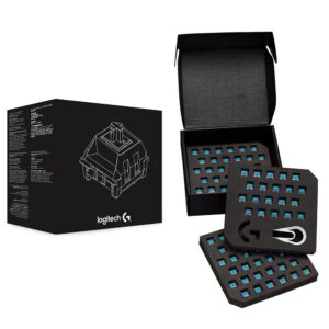 logitech g pro x mechanical gaming keyboard switch kit (gx blue clicky)