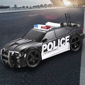 IYEAM Police Car Toy Plastic Pursuit Rescue Vehicle with Sirnes Sound and Light for Kids Toddlers Boys 1:20