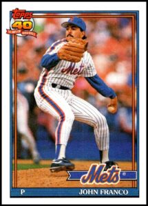 1991 topps #510 john franco nm-mt new york mets officially licensed mlb baseball trading card