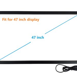 DeYoWo 47 Inch Interactive 10 Points Infrared IR Touch Screen Overlay Frame Free Driver