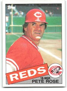 1985 topps #600 pete rose reds baseball mlb