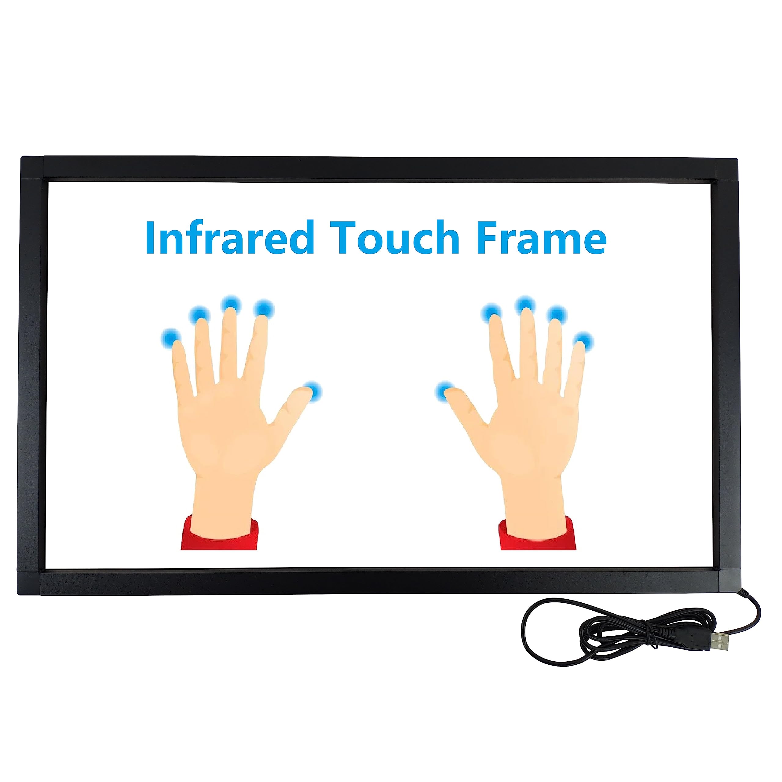 DeYoWo 32 Inch Interactive 10 Points Infrared IR Touch Screen Overlay Frame Free Driver